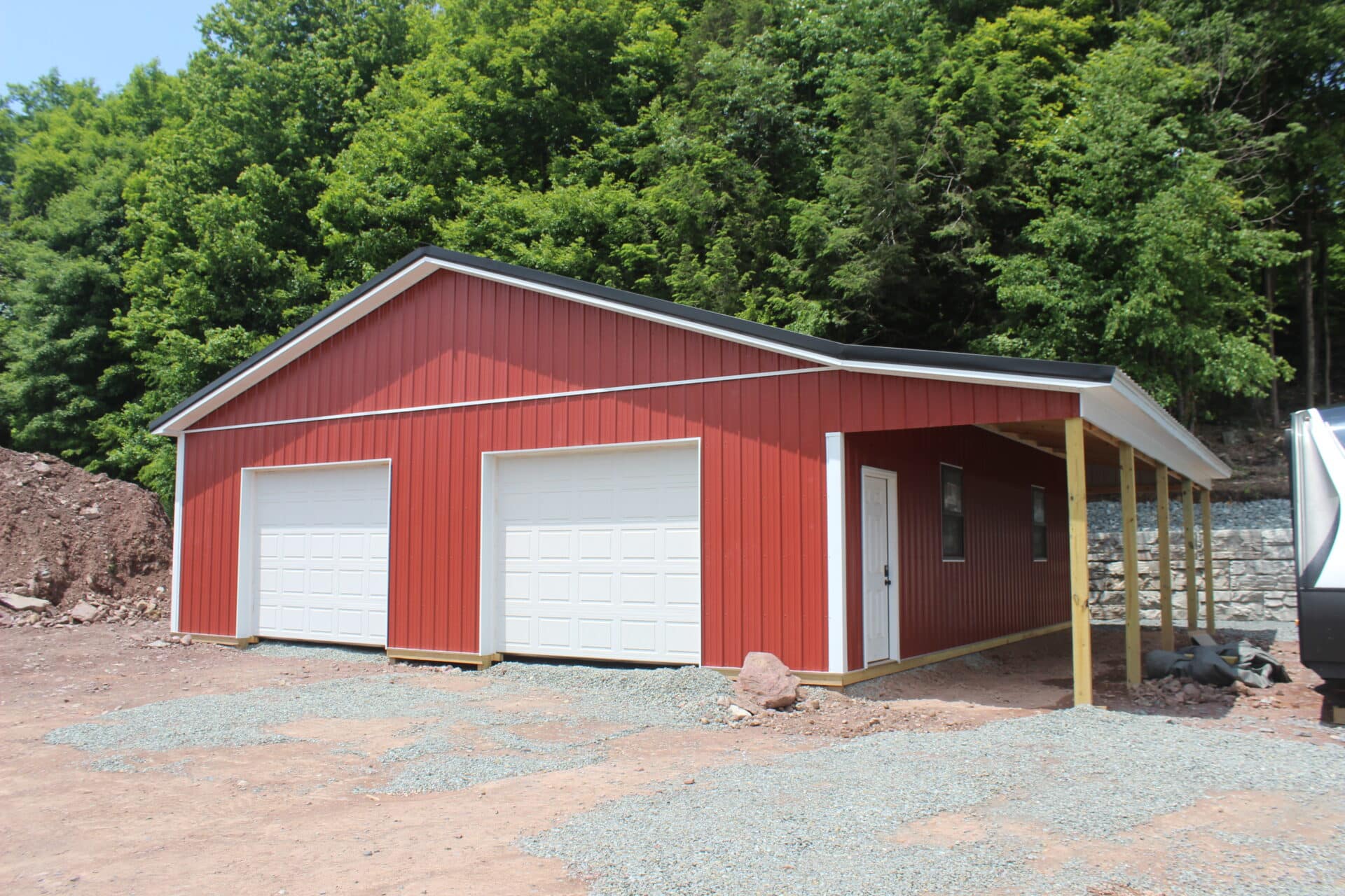 36x40 Garage Kit w/Lean-To | New Holland Supply LLC