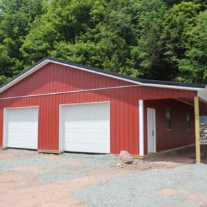 36x40 Garage Kit w/Lean-To | New Holland Supply LLC
