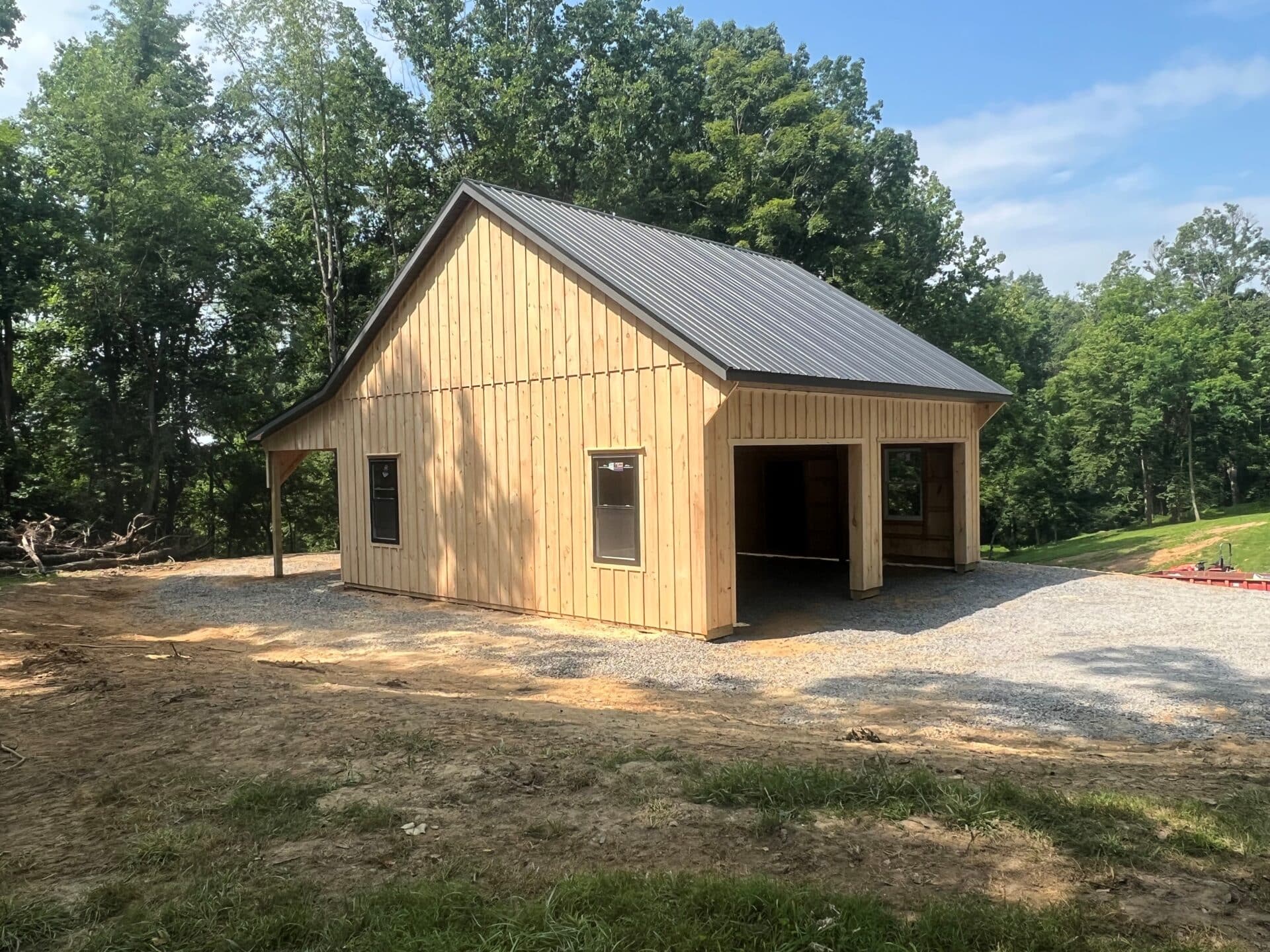 30x30 Garage Kit w/Lean-To | New Holland Supply LLC