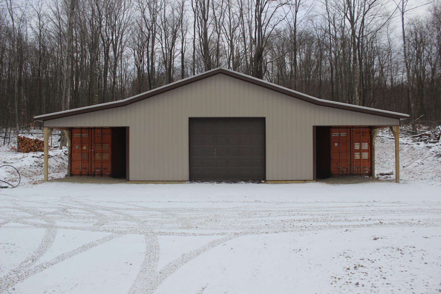 30x50 Garage Kit w/Lean-To | New Holland Supply LLC