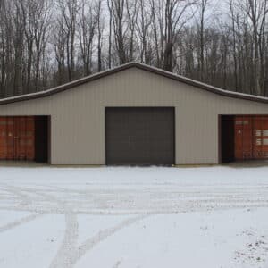 30x50 Garage Kit w/Lean-To | New Holland Supply LLC