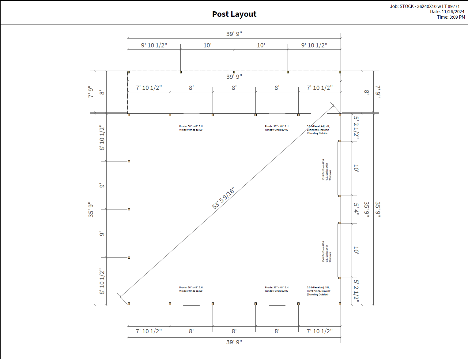36x40 Garage Kit w/Lean-To | New Holland Supply LLC